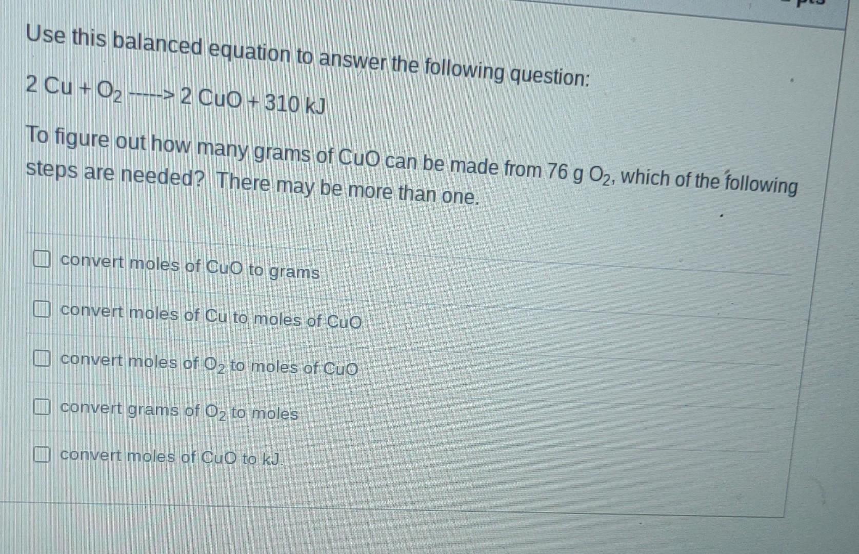 Solved Use this balanced equation to answer the following | Chegg.com