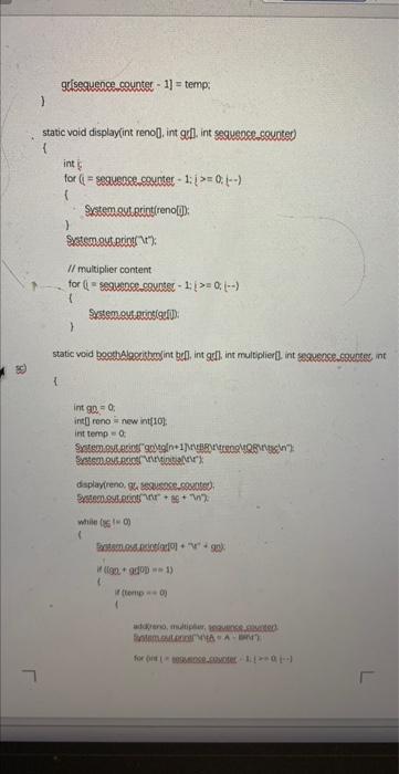 Solved This assignment is to implement Booth algorithm. The | Chegg.com