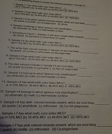 Solved to answer the following quentions 1 ﻿through 31.(a) | Chegg.com
