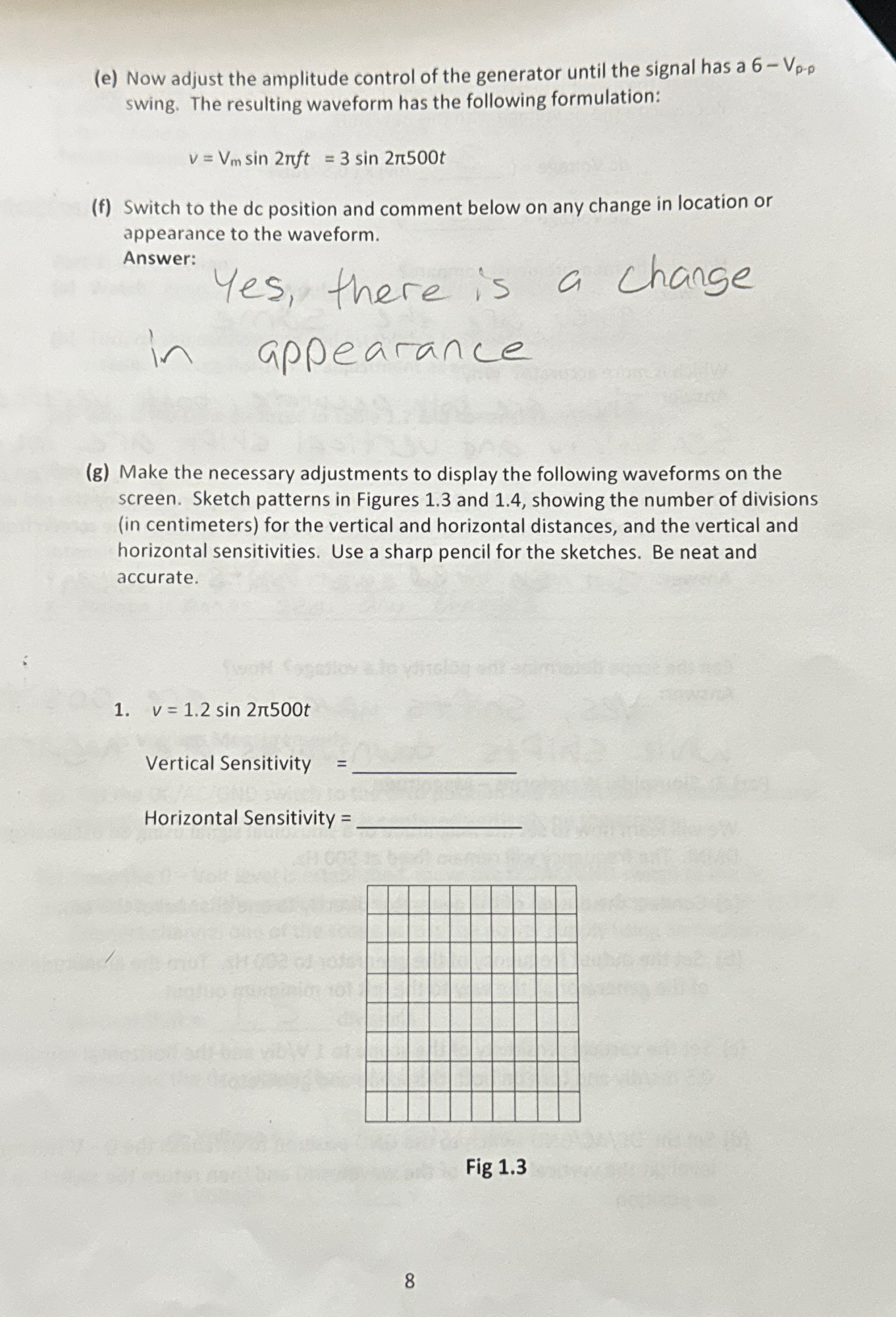 Solved Part 3: Sinusoidal Waveforms - ﻿MagnitudeWe will | Chegg.com