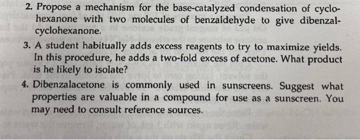 Solved 2. Propose a mechanism for the base-catalyzed | Chegg.com
