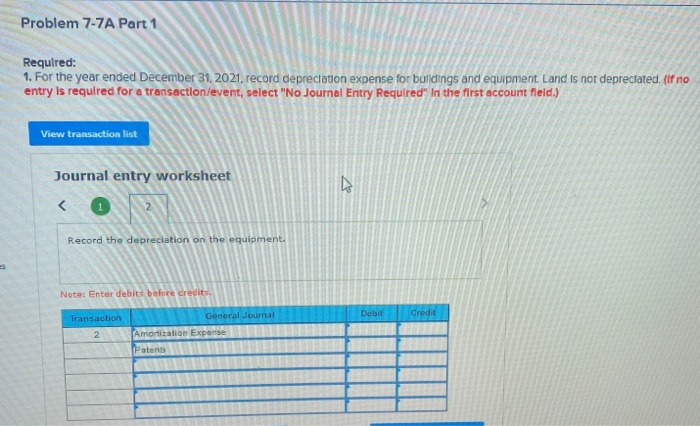 Solved Required Information Problem 7-7A Compute | Chegg.com