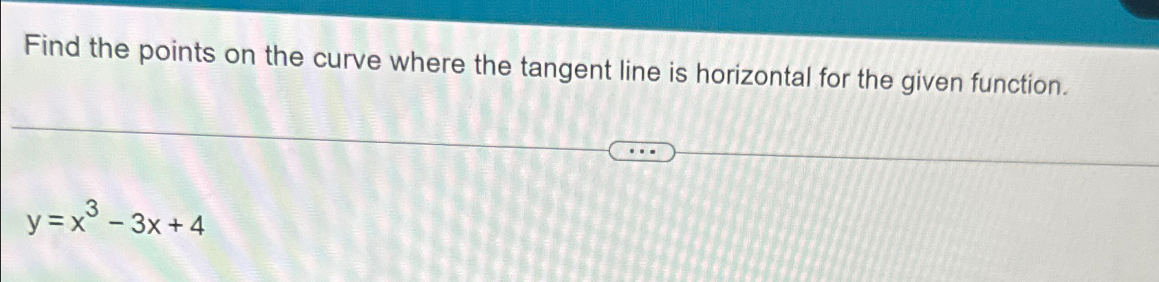 Solved Find the points on the curve where the tangent line | Chegg.com