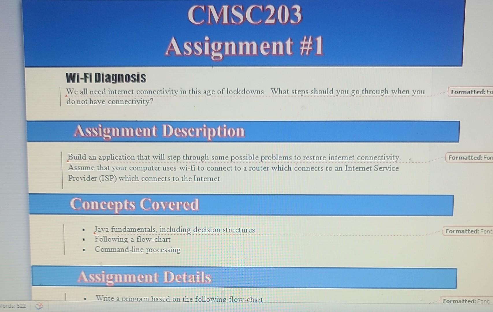 Solved Cmsc 203 Assignment 1 Wi Fi Diagnosis We All Need
