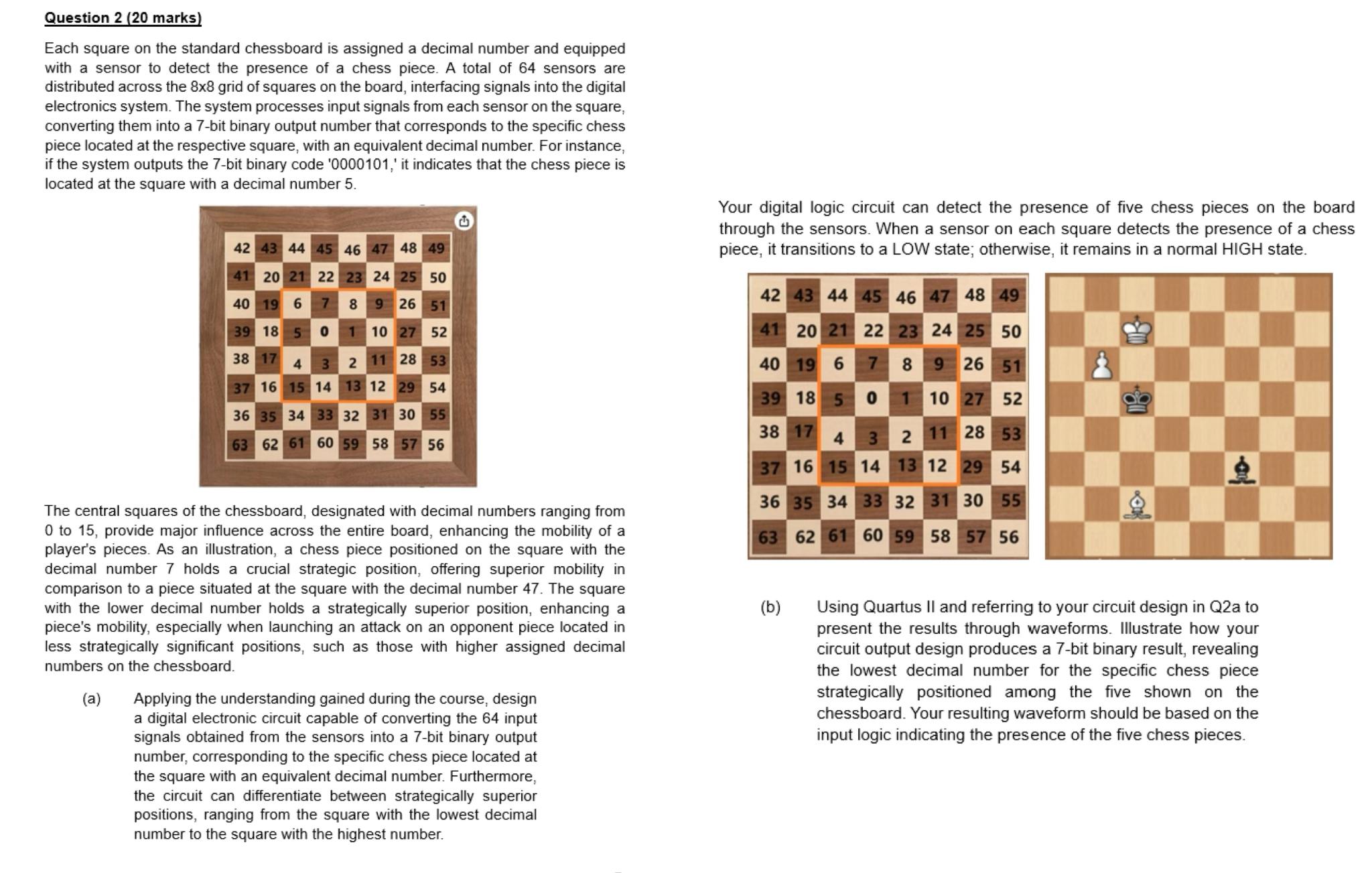 Solved Question 2 (20 ﻿marks)Each square on the standard | Chegg.com