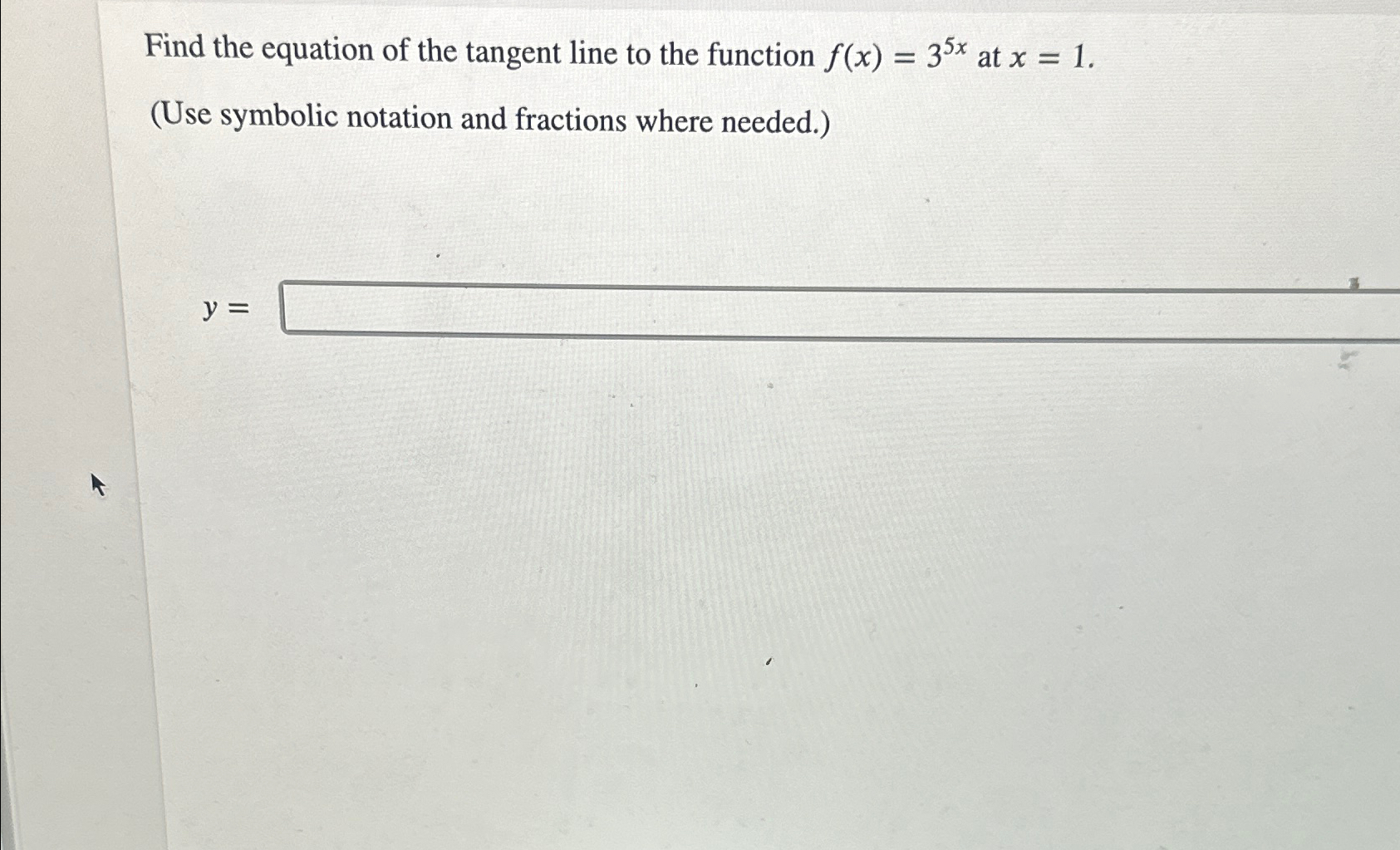 Solved Find the equation of the tangent line to the function | Chegg.com
