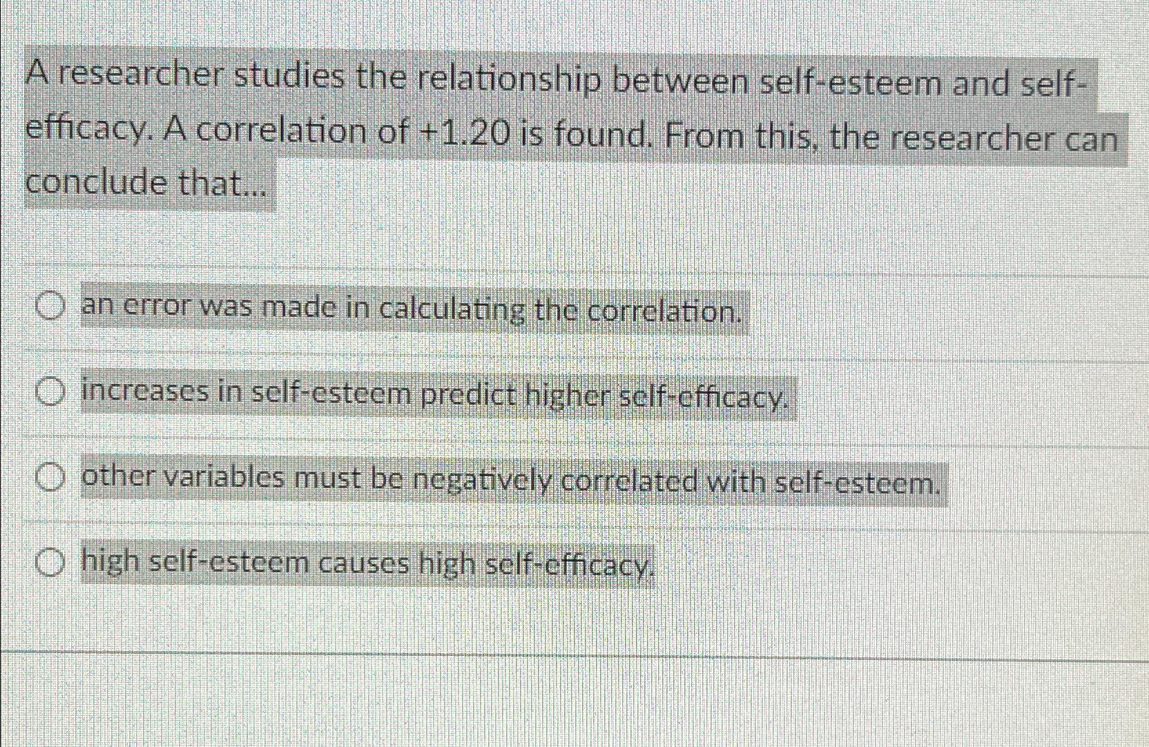 Solved A researcher studies the relationship between | Chegg.com