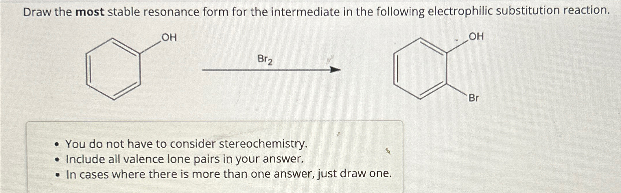 Solved Draw the most stable resonance form for the | Chegg.com