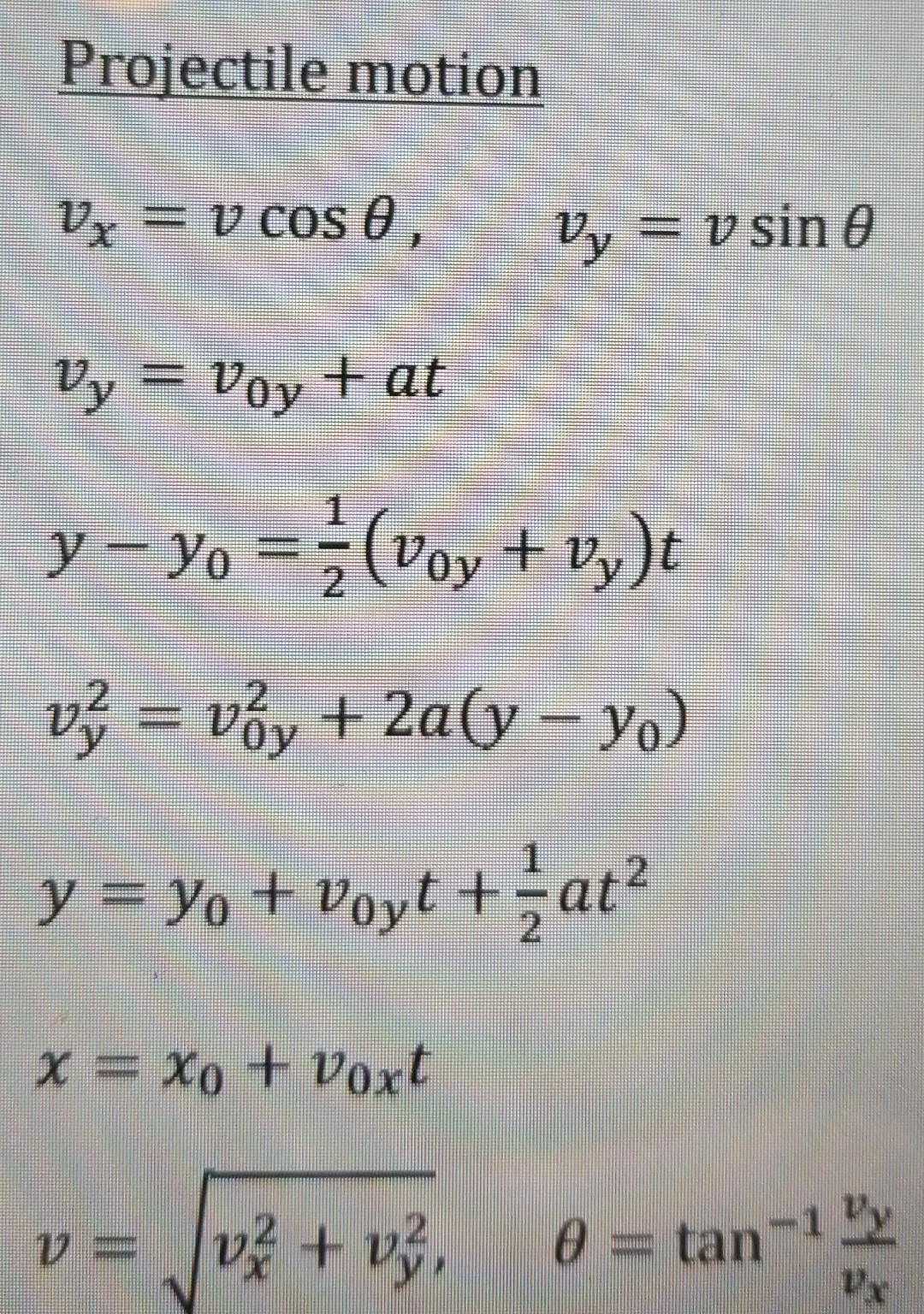 Solved a projectile is launched with an initial velocity of | Chegg.com