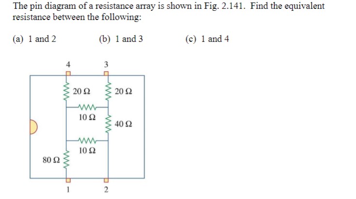 Solved The pin diagram of a resistance array is shown in | Chegg.com