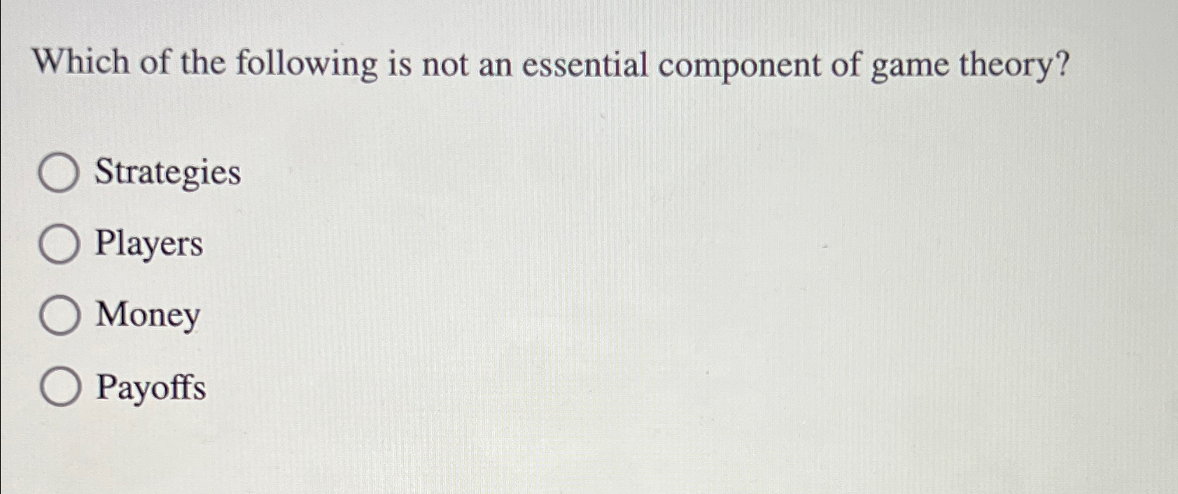 Solved Which of the following is not an essential component | Chegg.com