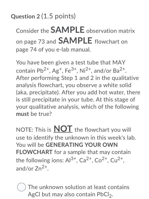 Solved Question 1 (1 point) Saved When analyzing a | Chegg.com