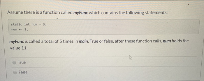 Solved Assume There Is A Function Called Myfunc Which 3629