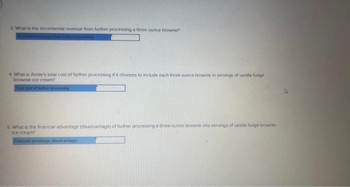 Solved Annie's Homemade makes the brownies it adds to | Chegg.com