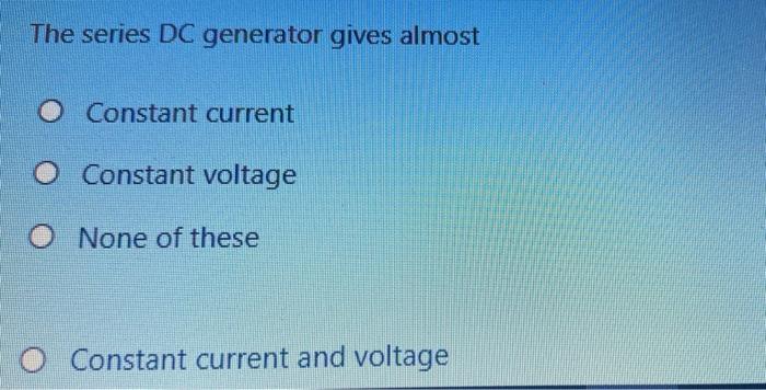 Solved The open circuit characteristic curve of the DC | Chegg.com