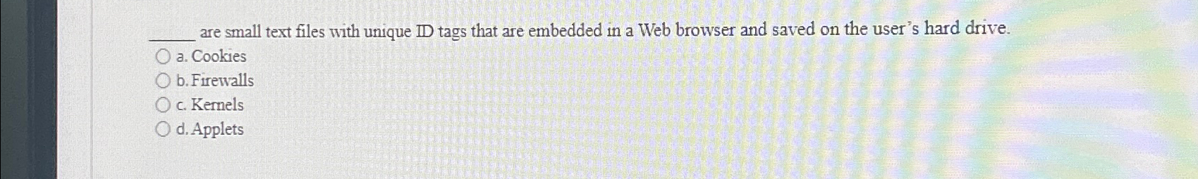 Solved are small text files with unique ID tags that are | Chegg.com
