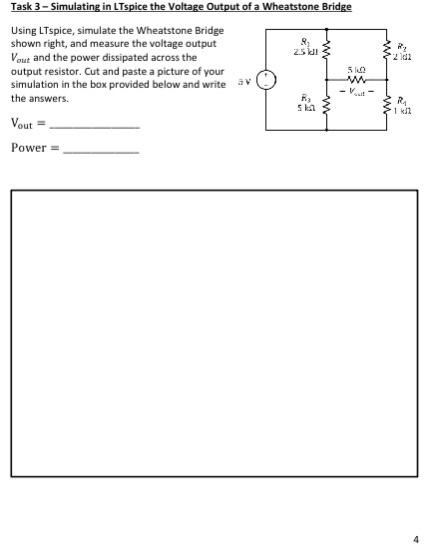 Solved Using LTspice, simulate the Wheatstone Bridge shown | Chegg.com