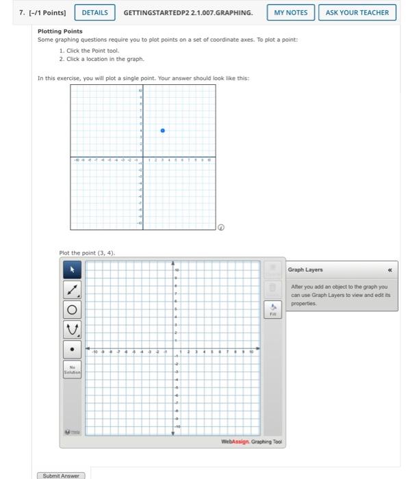 Solved Plotting Points Some Graphing Questions Require You 