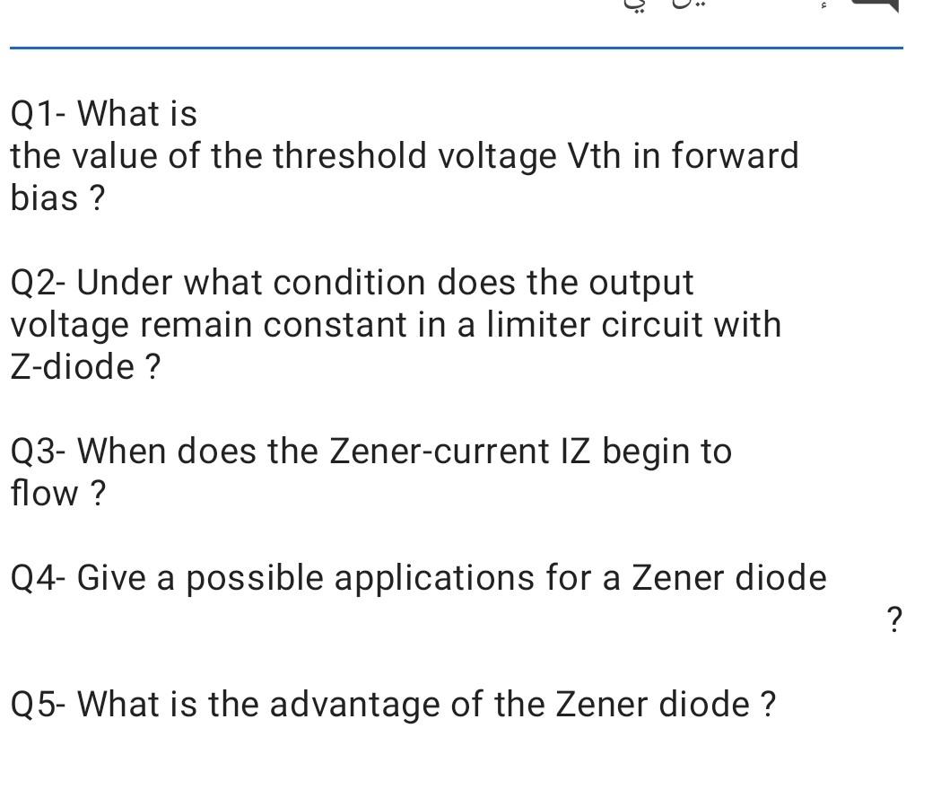 Solved Q1- What is the value of the threshold voltage Vth in | Chegg.com