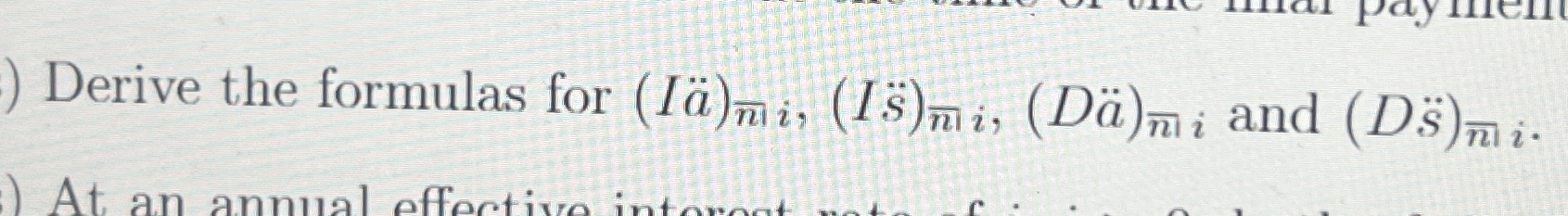 Solved Derive the formulas for | Chegg.com Solved Derive the formulas for | Chegg.com