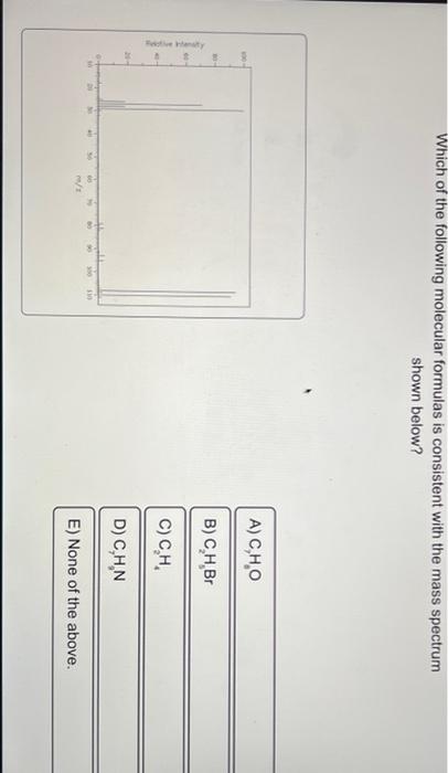 Solved Which of the following molecular formulas is | Chegg.com