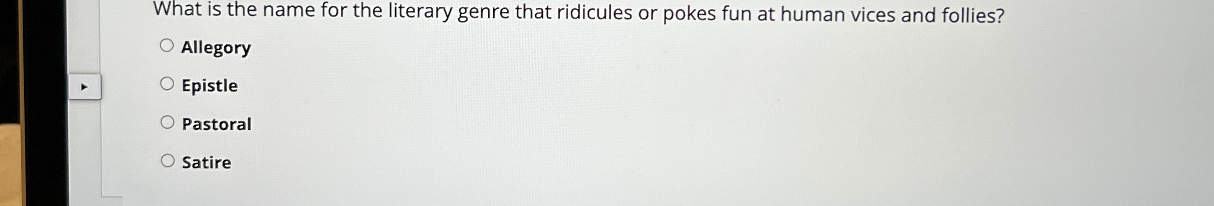 Solved What is the name for the literary genre that | Chegg.com