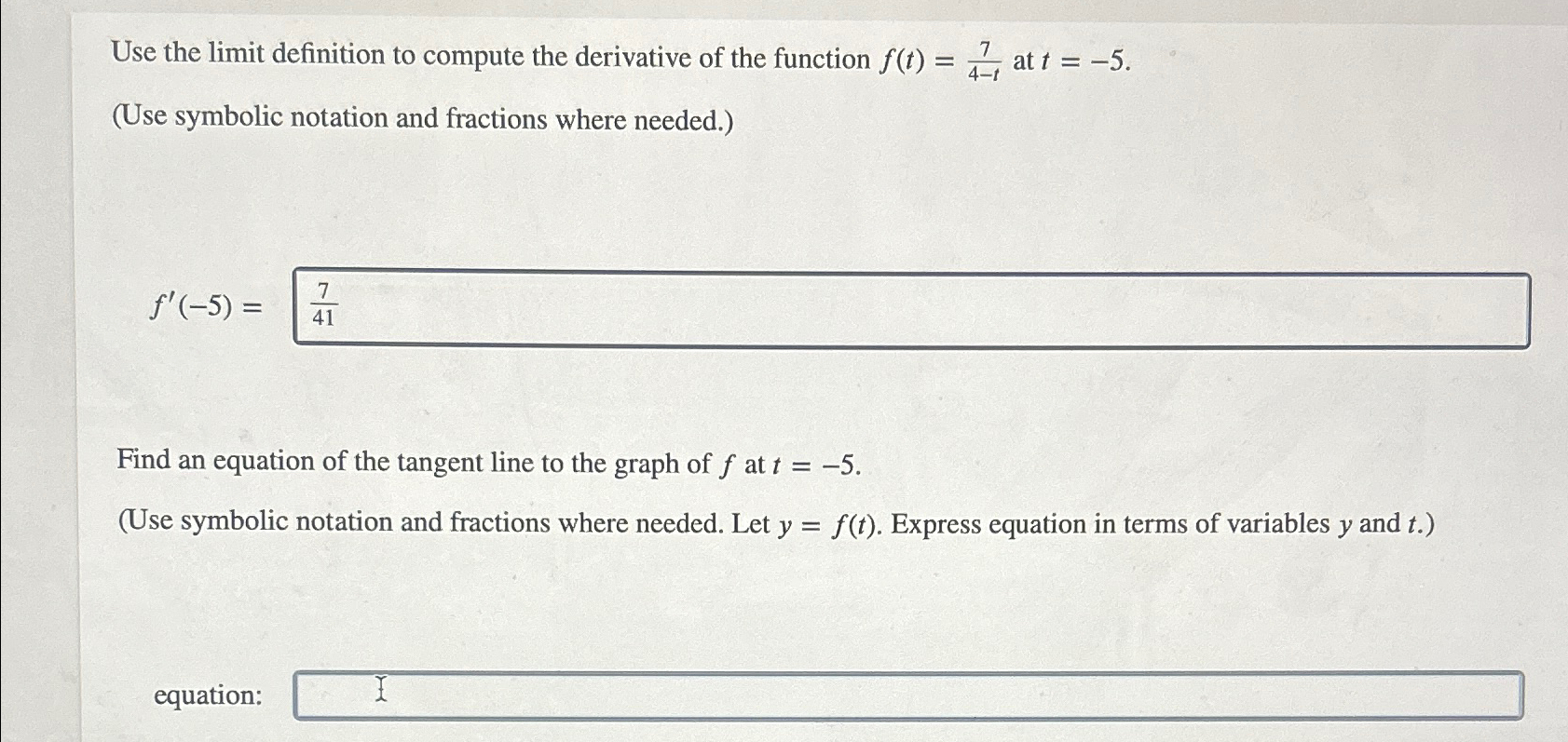 Solved Use the limit definition to compute the derivative of | Chegg.com