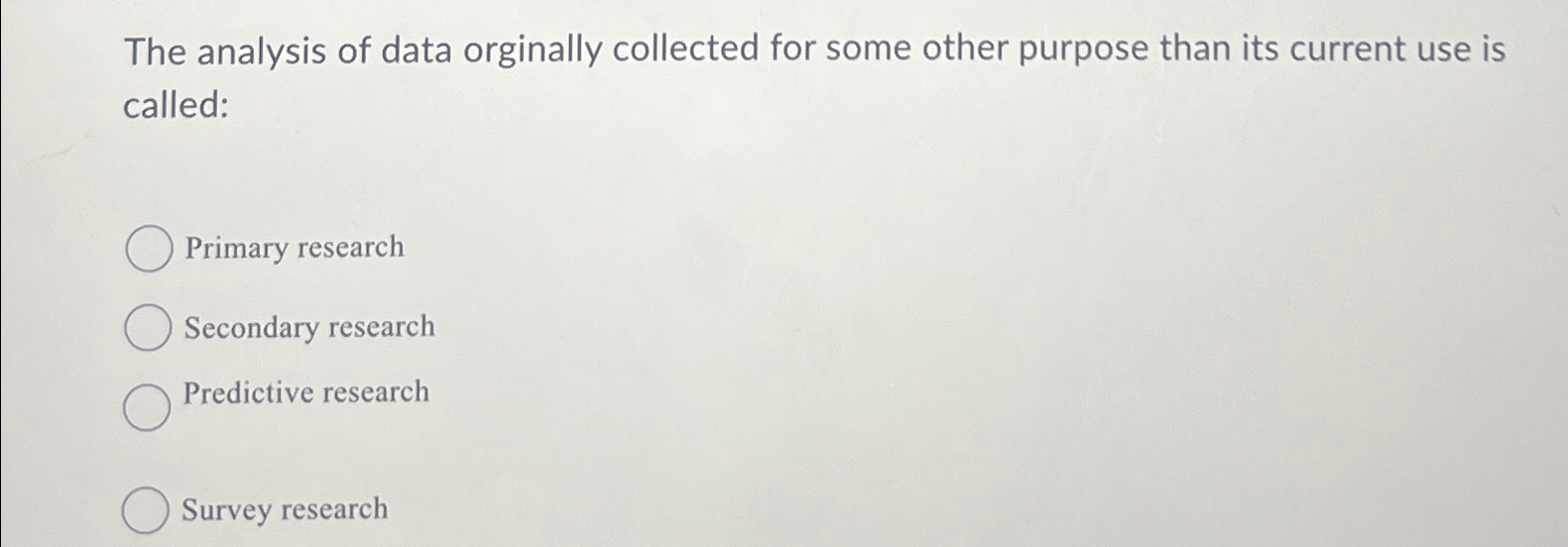 Solved The analysis of data orginally collected for some | Chegg.com