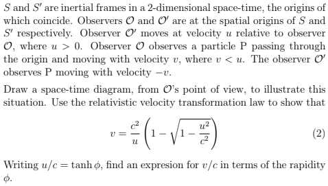 Solved S ﻿and S' ﻿are inertial frames in a 2-dimensional | Chegg.com