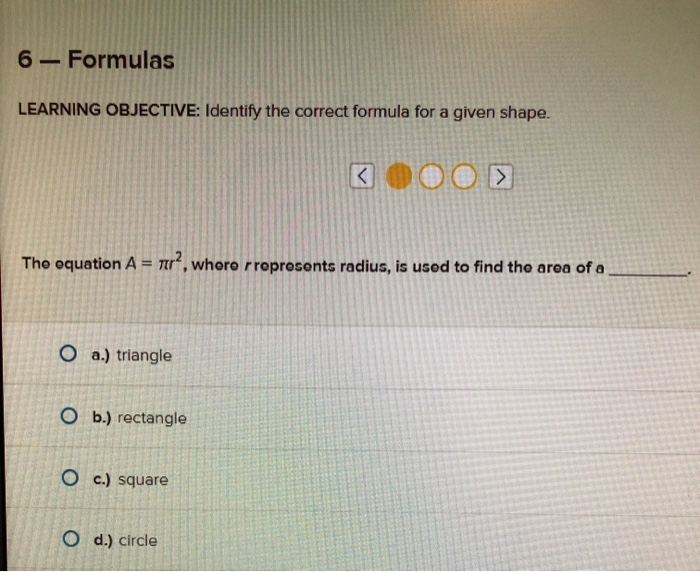 Solved 6 - Formulas LEARNING OBJECTIVE: Identify the correct | Chegg.com