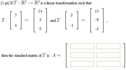 If T : R2 rightarrow R3 is a linear transformation | Chegg.com