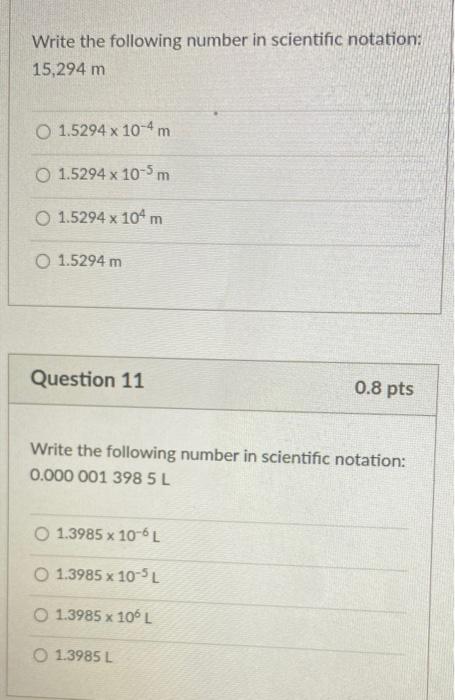 Solved Write the following number in scientific notation: | Chegg.com