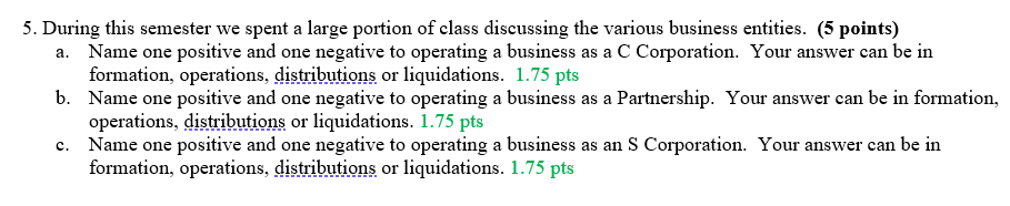 Solved During this semester we spent a large portion of | Chegg.com