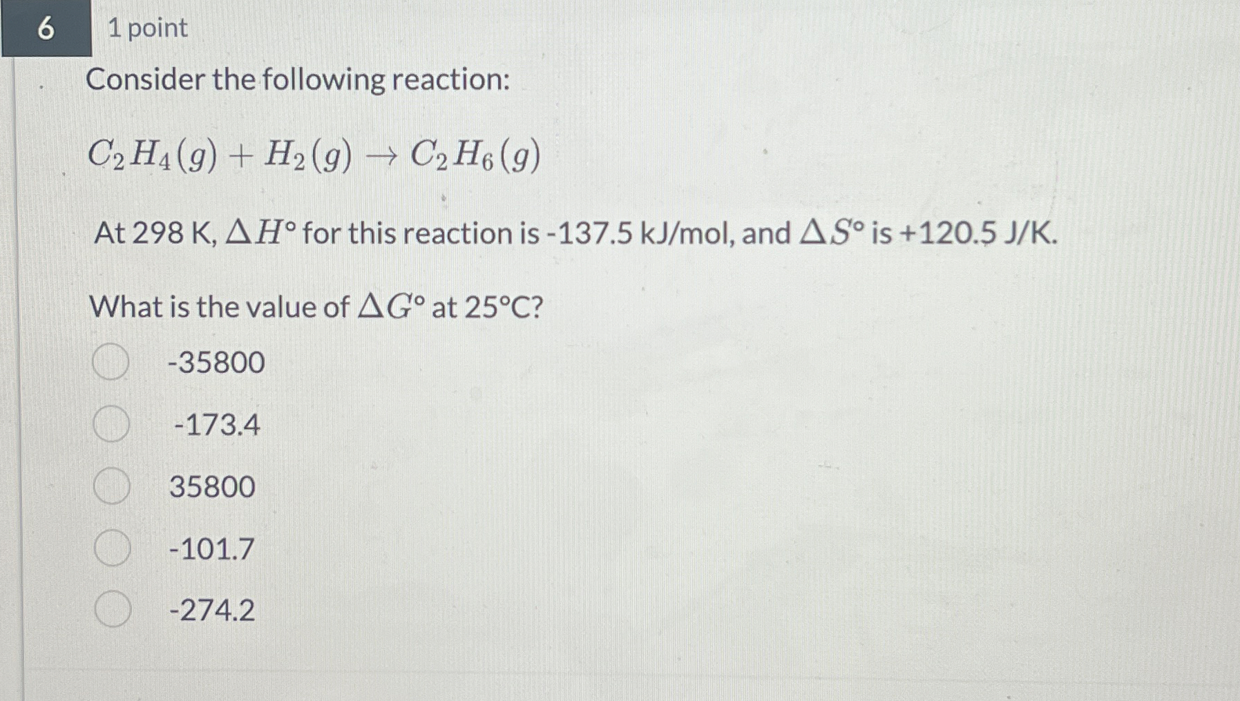 Solved 61 ﻿pointConsider the following | Chegg.com