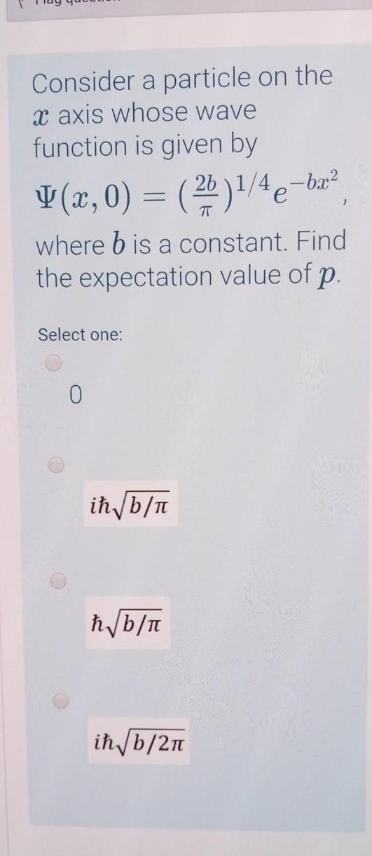 Solved Consider A Particle On The X Axis Whose Wave Function