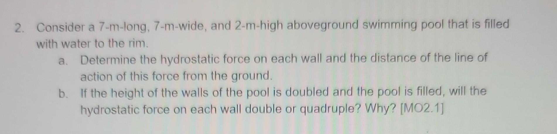 Solved 2. Consider a 7-m-long, 7-m-wide, and 2-m-high | Chegg.com