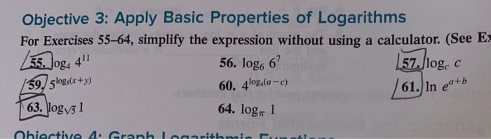Solved Objective: 2 Evaluate Logarithmic ExpressionsFor | Chegg.com