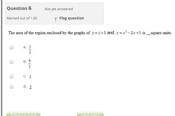 Solved Not yet answered Question 6 Marked out of 1.00 p Flag | Chegg.com