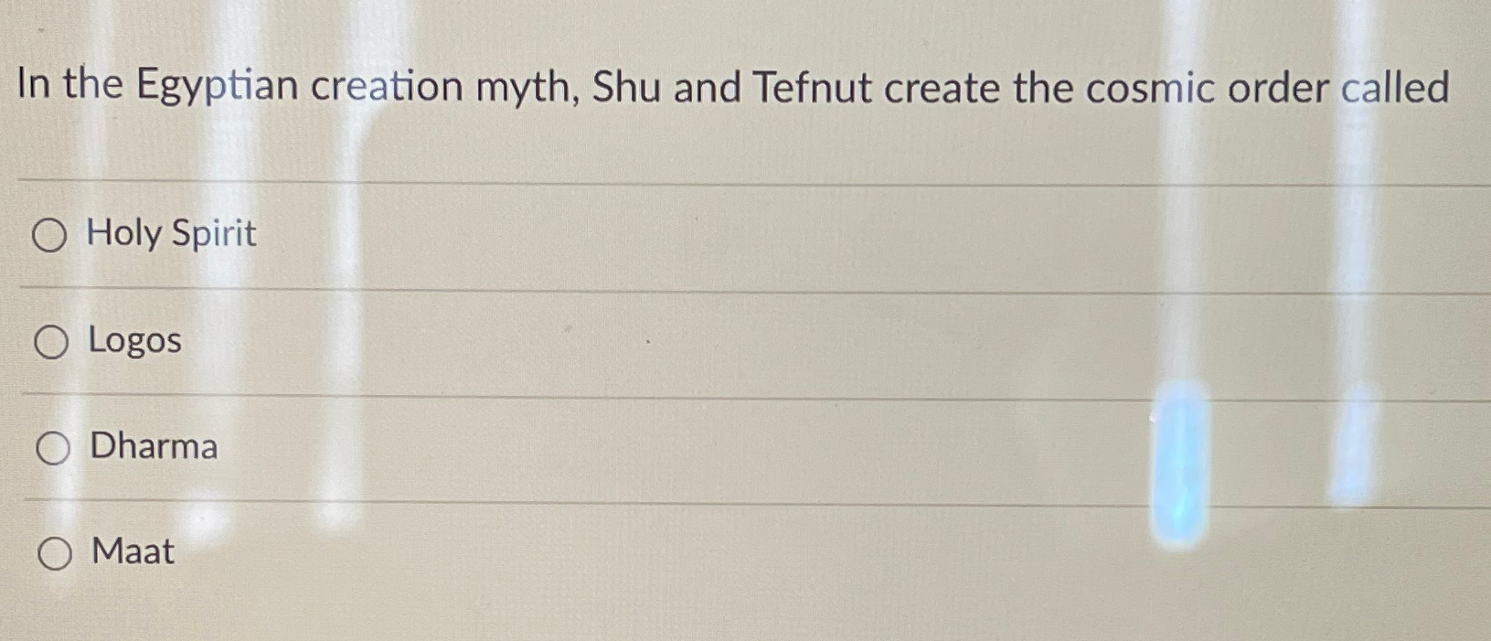 Solved In the Egyptian creation myth, ﻿Shu and Tefnut create | Chegg.com