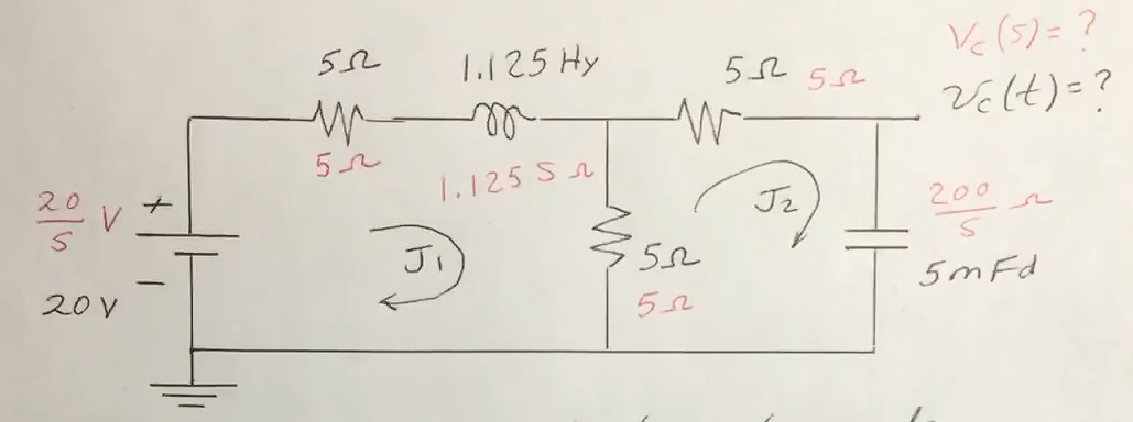 Solved The circuit shown falls in the critically damped case | Chegg.com