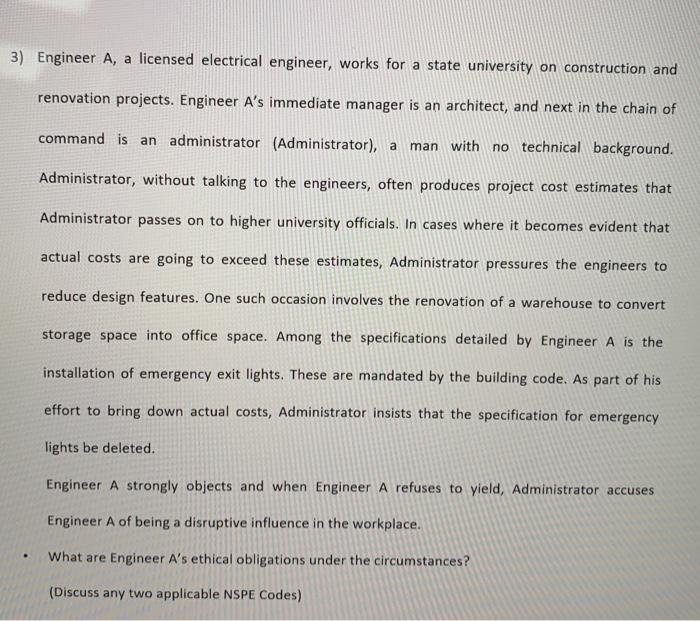 Solved WORKSHEET-3 ENGG511 - PROFESSIONAL ETHICS IN | Chegg.com