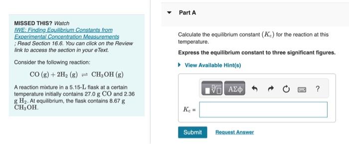 Solved MISSED THIS? Watch KCV: Finding Equilibrium | Chegg.com