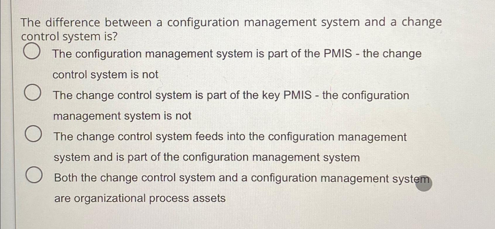 Solved The difference between a configuration management | Chegg.com Solved The difference between a configuration management | Chegg.com