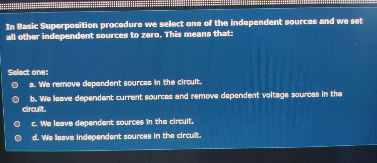 In Basic Superposition Procedure We Select One Of The