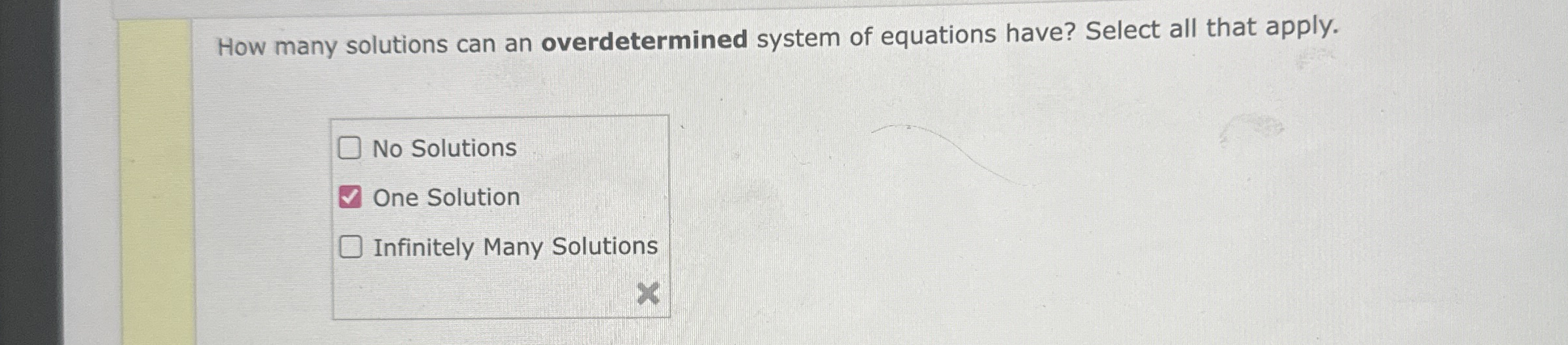 Solved How many solutions can an overdetermined system of | Chegg.com