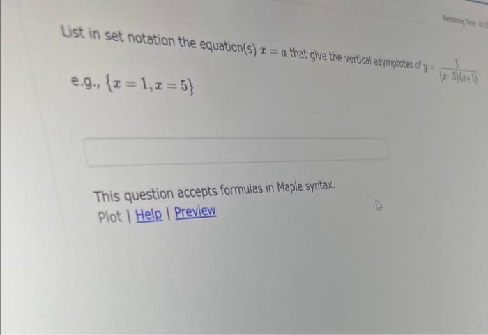 Solved List in set notation the equation (s)x=a that give | Chegg.com