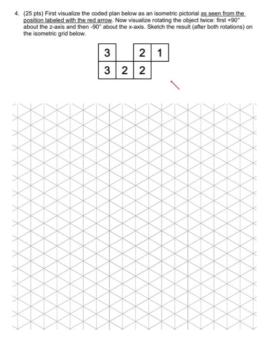 Solved 4. (25 pts) First visualize the coded plan below as | Chegg.com