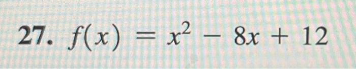 Solved In Problems 27-32, find the vertex form for each | Chegg.com