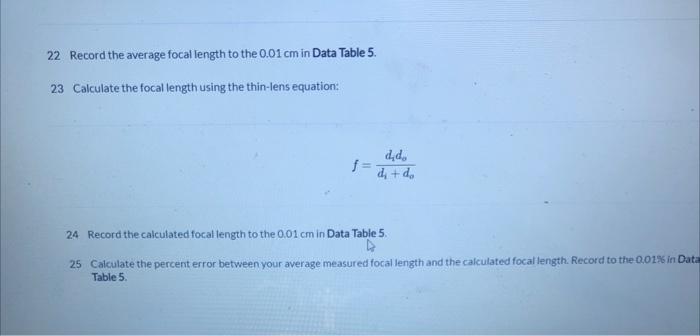 Solved Part 2: Using Ray Tracing to Determine Focal Length | Chegg.com
