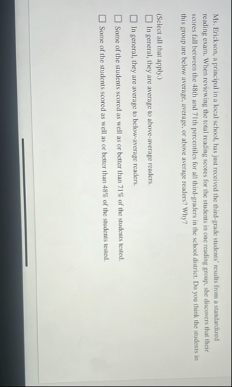 Solved Ms. ﻿Erickson, a principal in a local school, has | Chegg.com